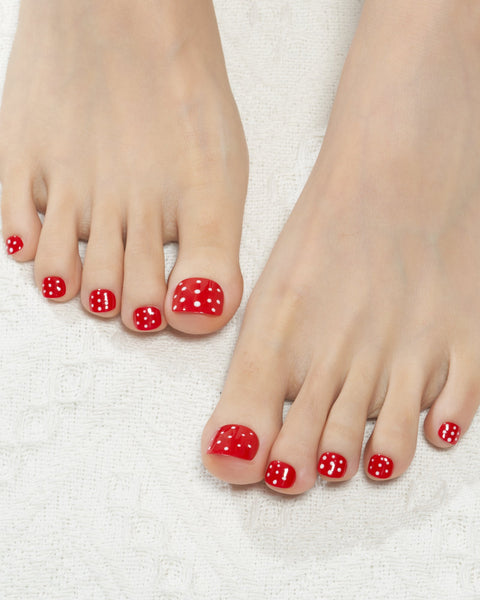 Strawberry Mood(Handmade)|manicure|toe nail|real nail gel|summer|red ...