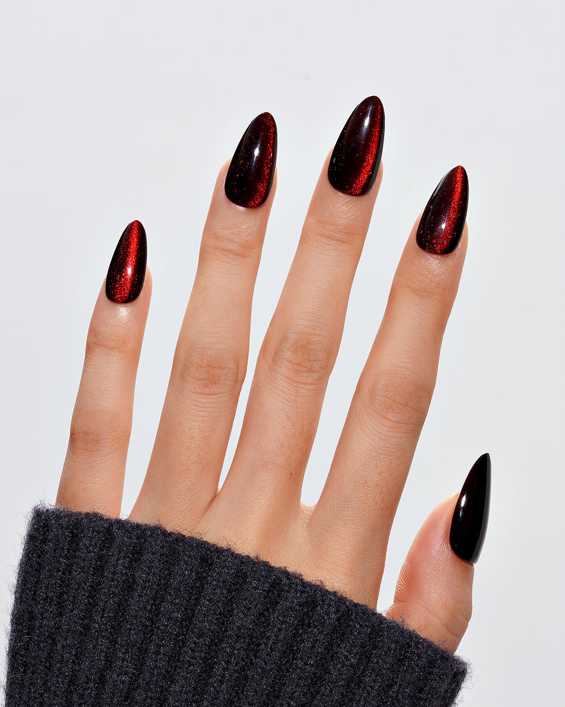 Cat Eye/ Velvet Night (Handmade)|manicure|real nail gel|cat eye ...