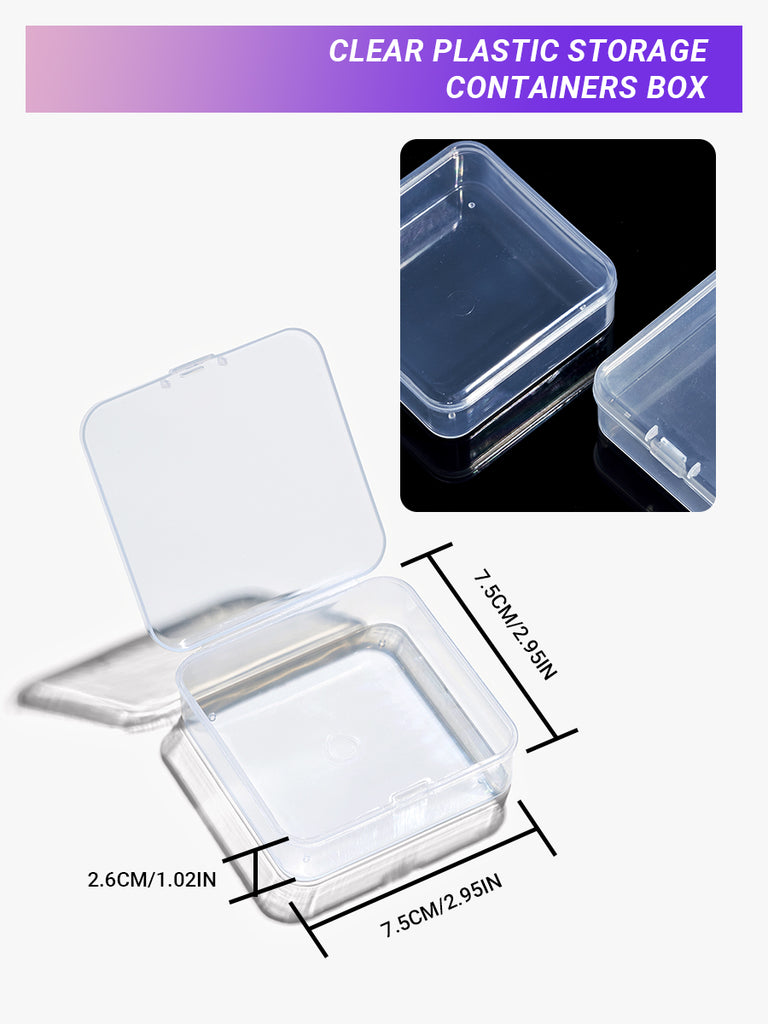 Clear Plastic Storage Containers Box – Glamermaid Glam