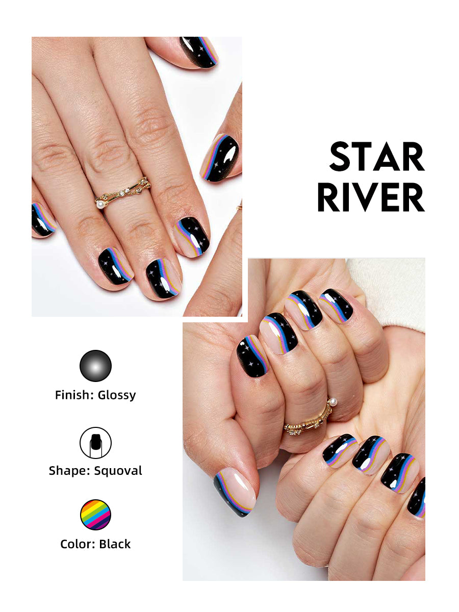 Glamermaid | Press-on nail manicure | Squoval shape Collection ...